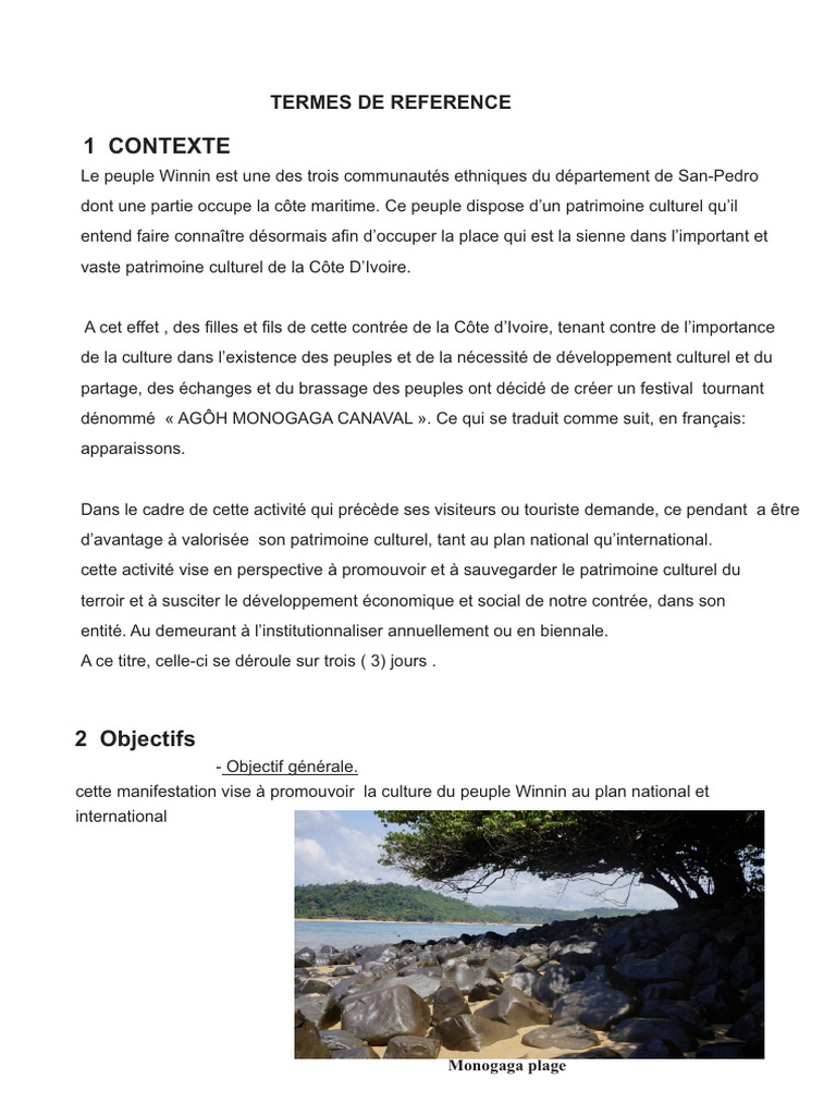 Festival Agoh Monogaga : Culture Winnin | PDF | Héritage culturel