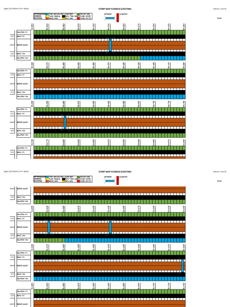 Strip Map Ruas Jalan Banten 2019 | PDF