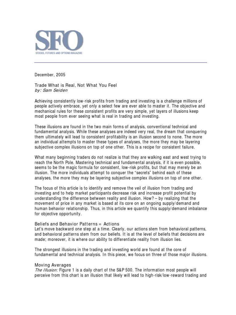 Sam Seiden SFO December 2005 | PDF | Prices | Stocks