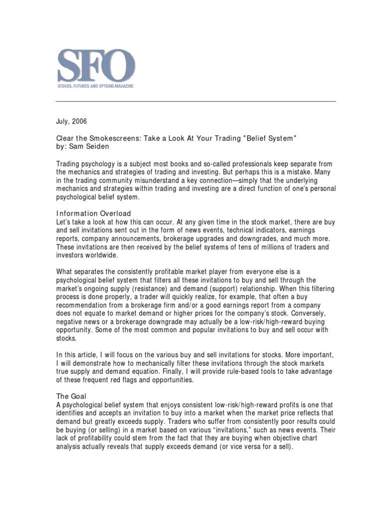 Sam Seiden SFO July 2006 | PDF | Prices | Demand