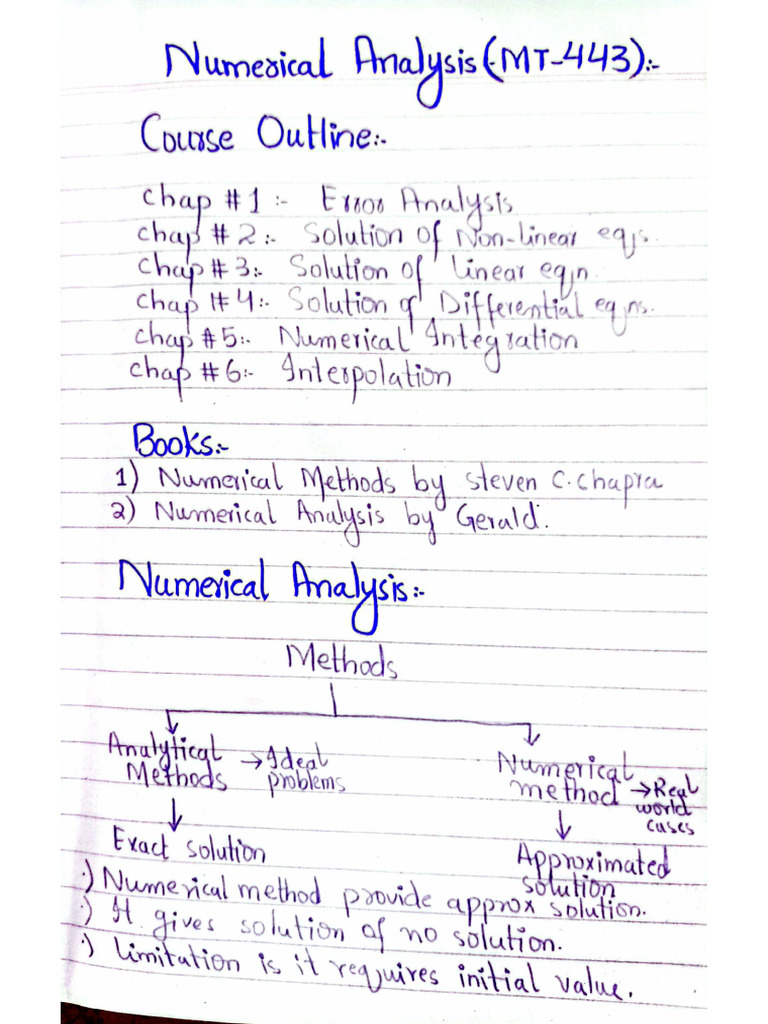 Numerical Analysis Chapter 1 | PDF