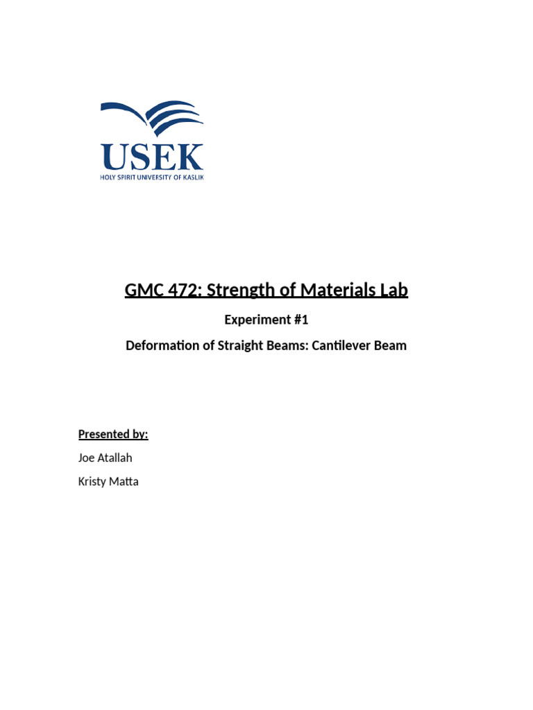 Report Deformation 2025 | PDF | Deformation (Engineering) | Beam (Structure)