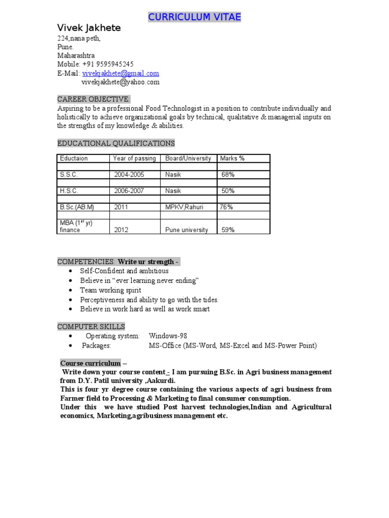 CV Piyush | PDF | Career & Growth | Business