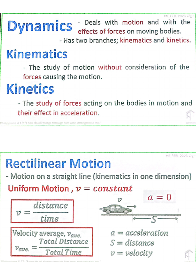 Mechanics 2 (Dynamics) | PDF