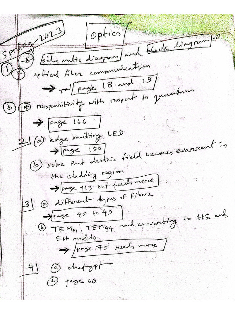 Optics (Sp-23) Solve | PDF