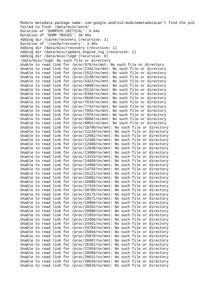 Bugreport X657B OP QP1A.190711.020 2024 12 04 05 52 16 Dumpstate - Log 14732 | PDF | Directory ...