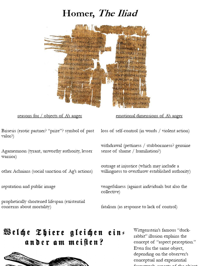 1 Homer | PDF | Hector | Anger