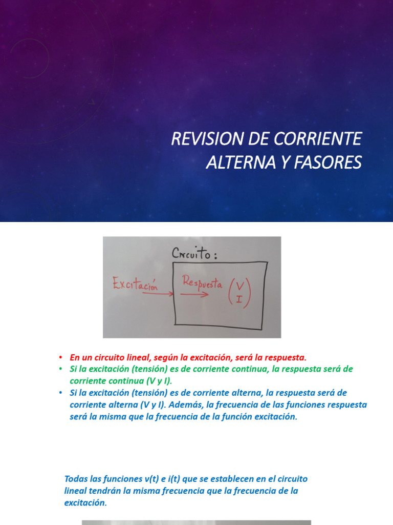 Revisión de Corriente Alterna y Fasores | PDF | Corriente eléctrica ...