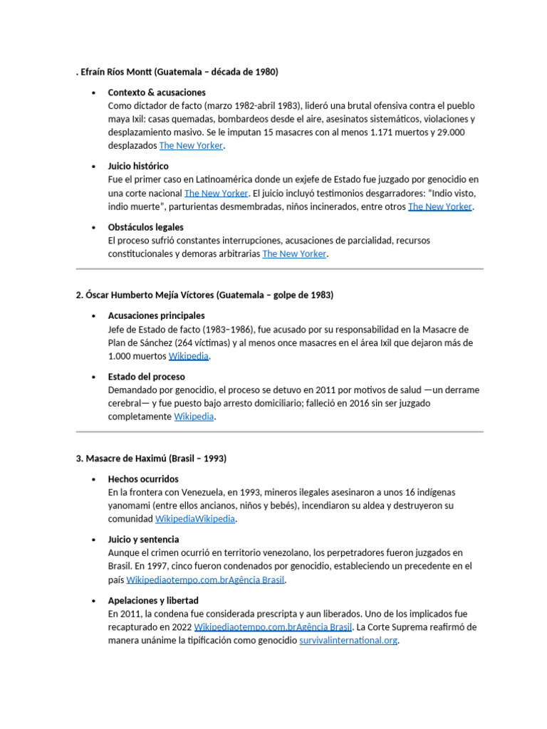 Efraín Ríos Montt | PDF | Abusos de derechos humanos