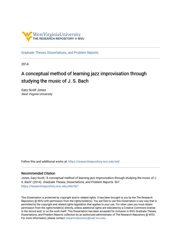 Learning Jazz Improvisation via Bach | PDF | Mode (Music) | Chord (Music)