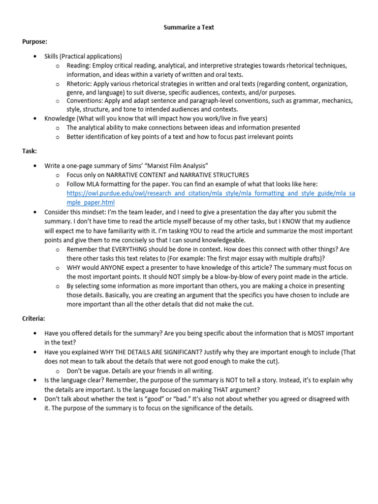ENG 101 Assign 1-3 Summary ENG | PDF | Narrative | Cognition