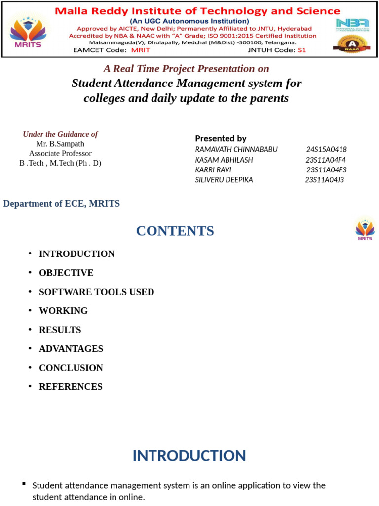 Student Attendance Management System For Colleges and Daily Update To ...
