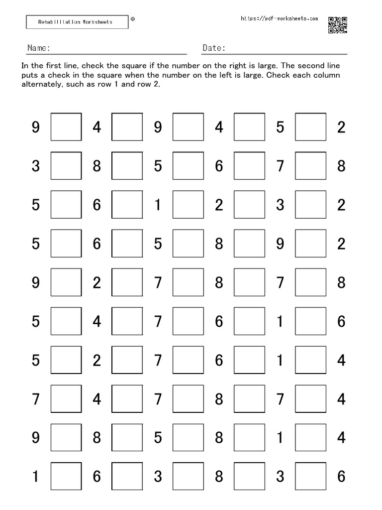 Attention Switching Task Comparing Left and Right Numbers 10975 001 | PDF