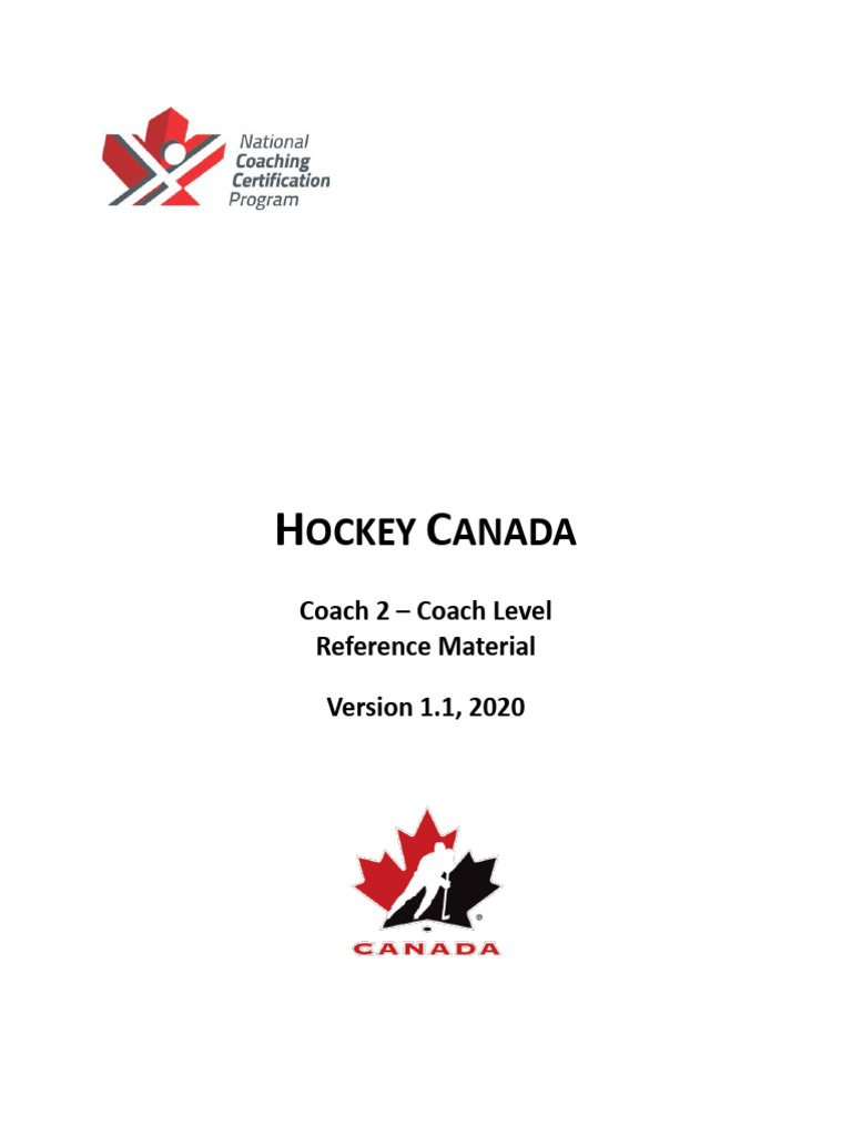 Hockey Canada Coach 2 Reference Guide | PDF | Imitation | Communication