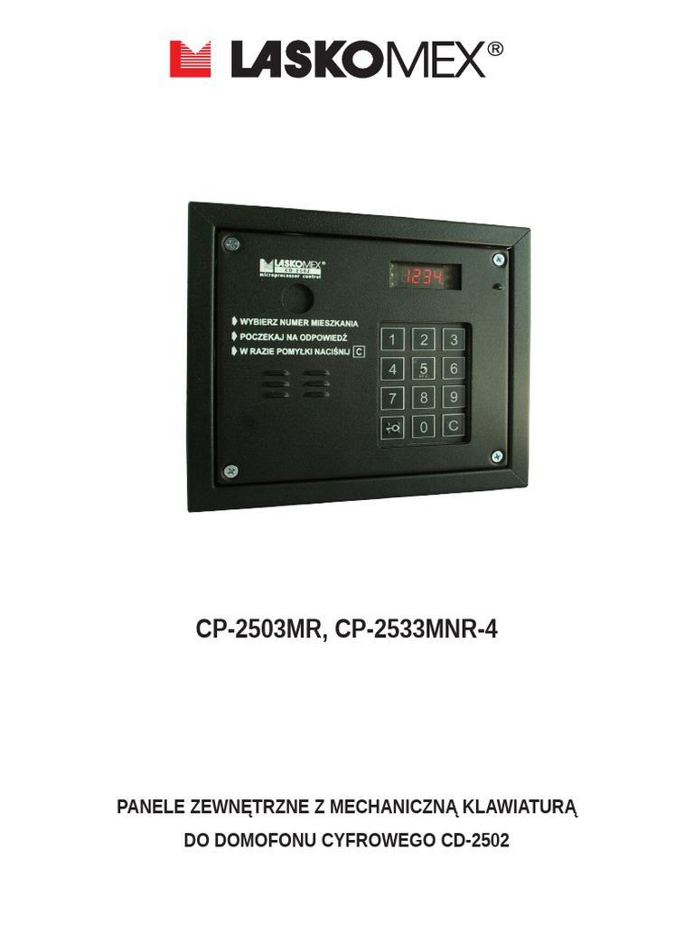 LASKOMEX CP 25xxmr PL v1 3 | PDF