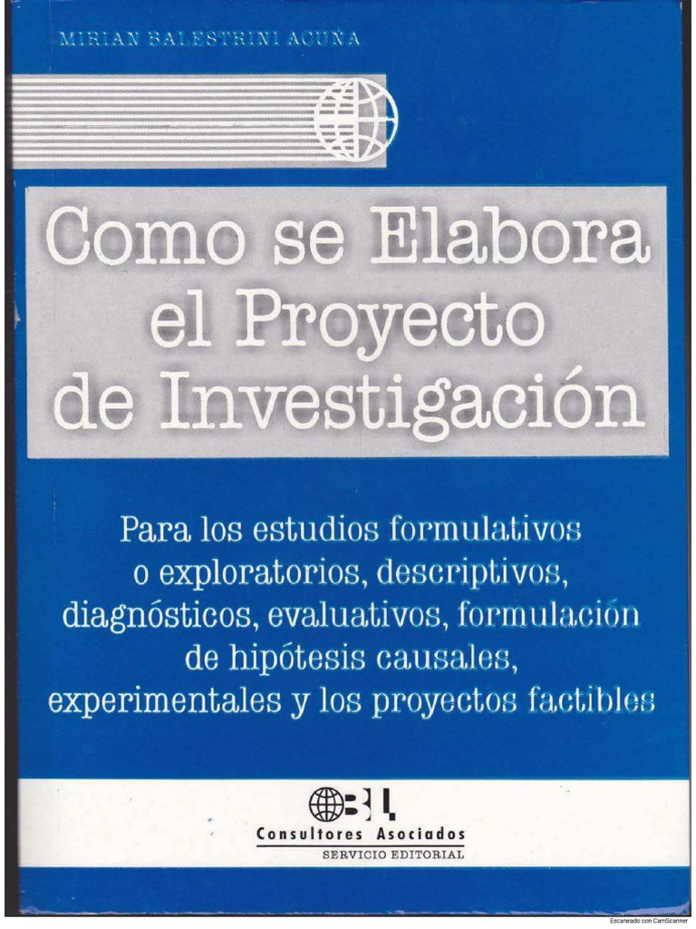 Como Se Elabora El Proyectode Investiga | PDF