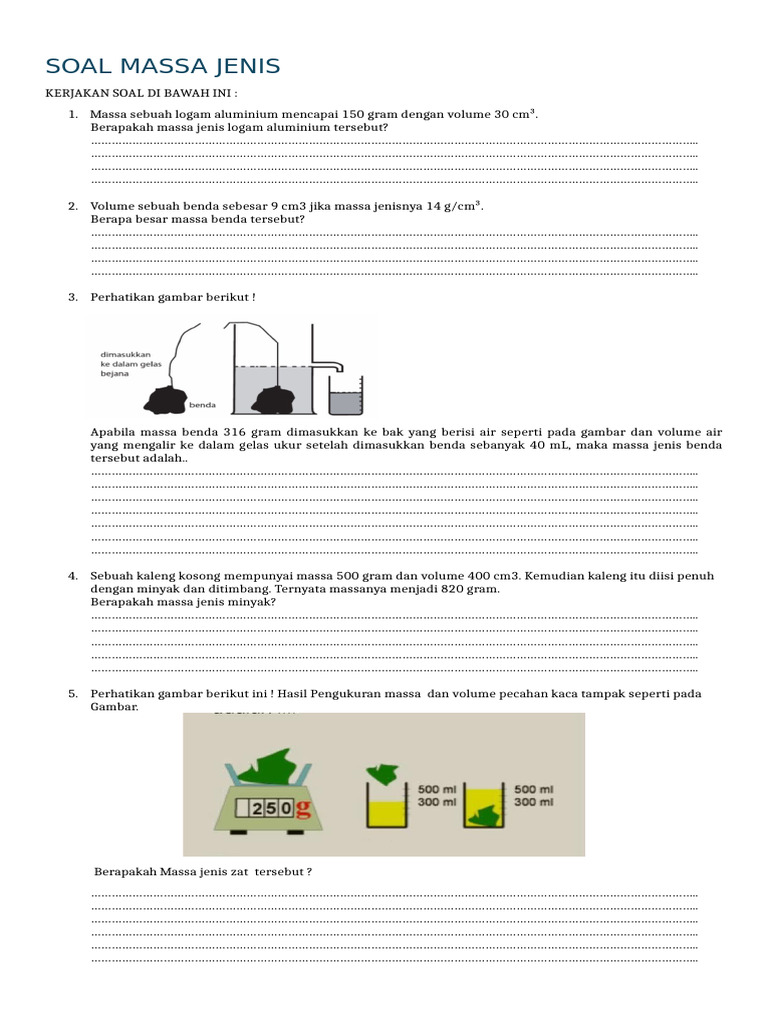 Soal Massa Jenis 1 | PDF