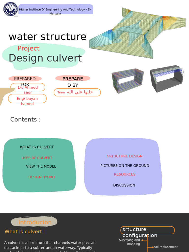 Water Structure (Culvert) | PDF | Civil Engineering | Earth Sciences