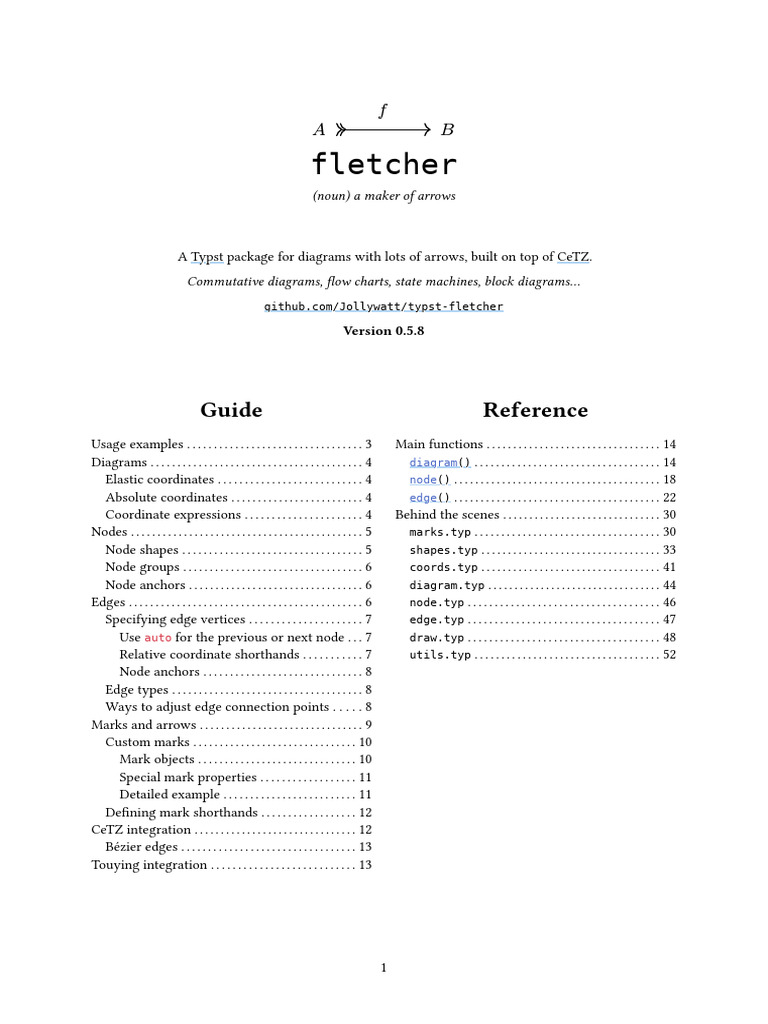 Fletcher Diagram Package Guide | PDF | Vertex (Graph Theory ...