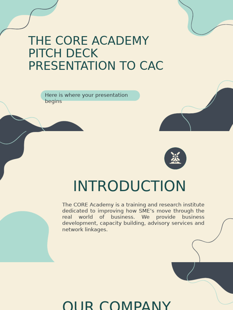 The CORE Academy Pitch Deck (Team Exercise) | PDF | Saturn | Planets