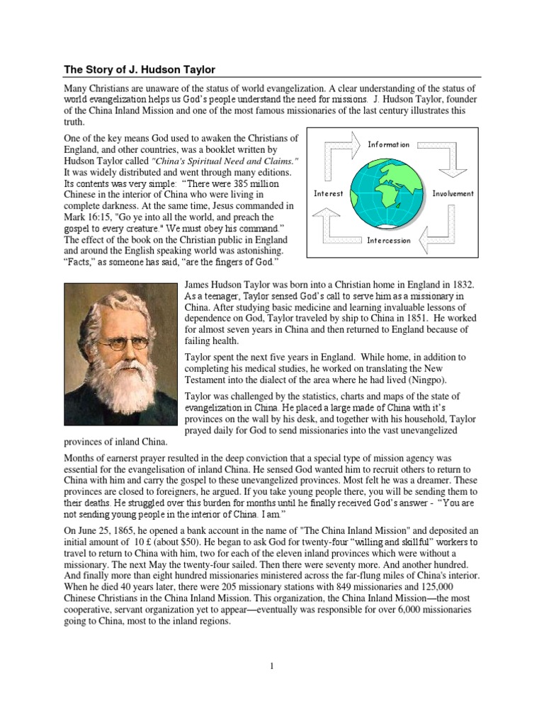 Hudson Taylor's Mission to China | PDF | Religious Comparison ...