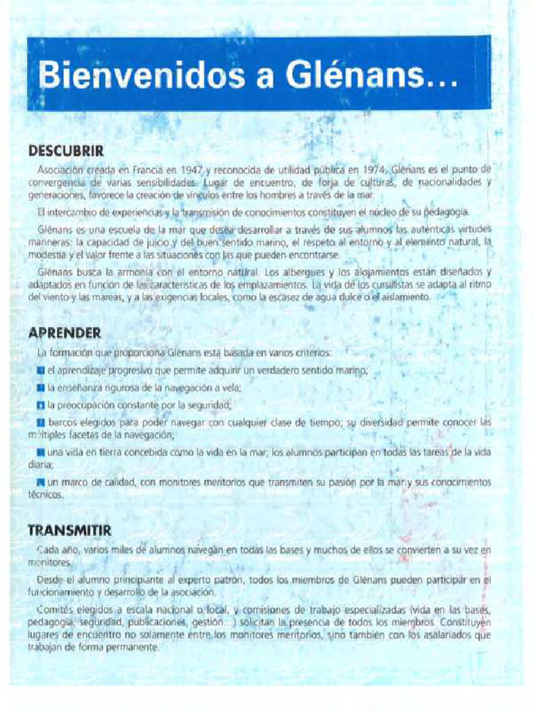 Curso de Navegación de Glénans -- Fundador de Glénans ...