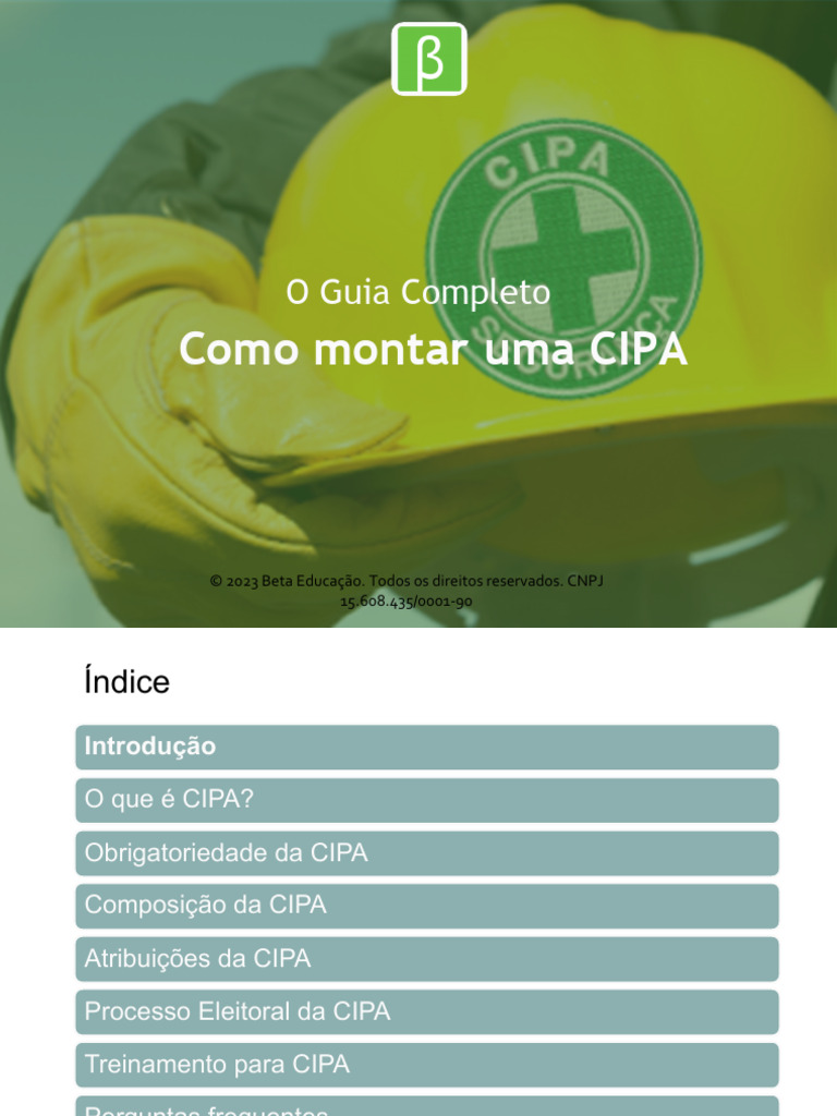 Guia Prático para Montar uma CIPA | PDF | Eleições