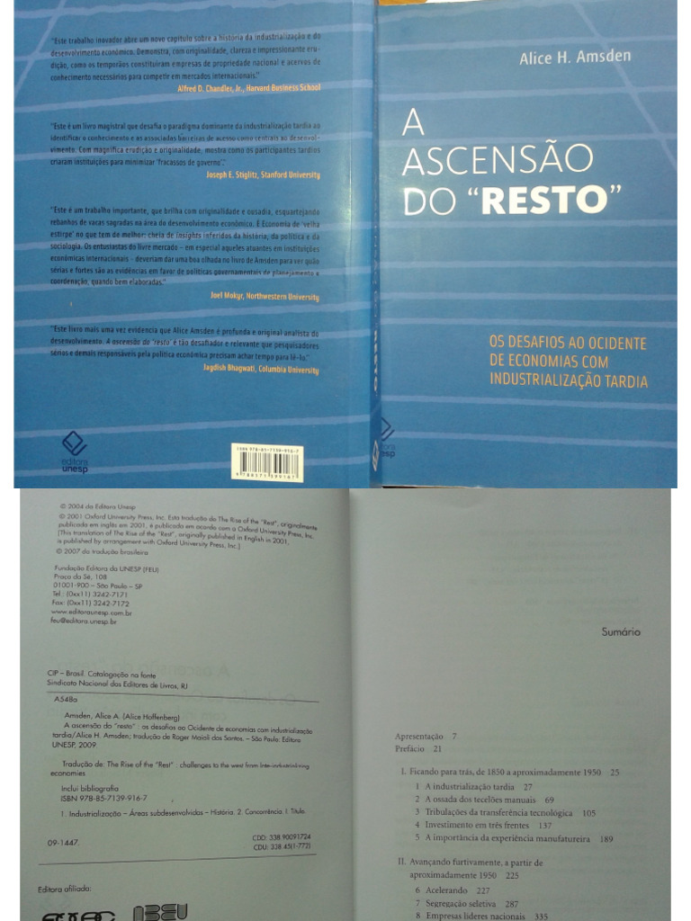 AMSDEN, Alice - A Ascensão Do 'Resto' | PDF