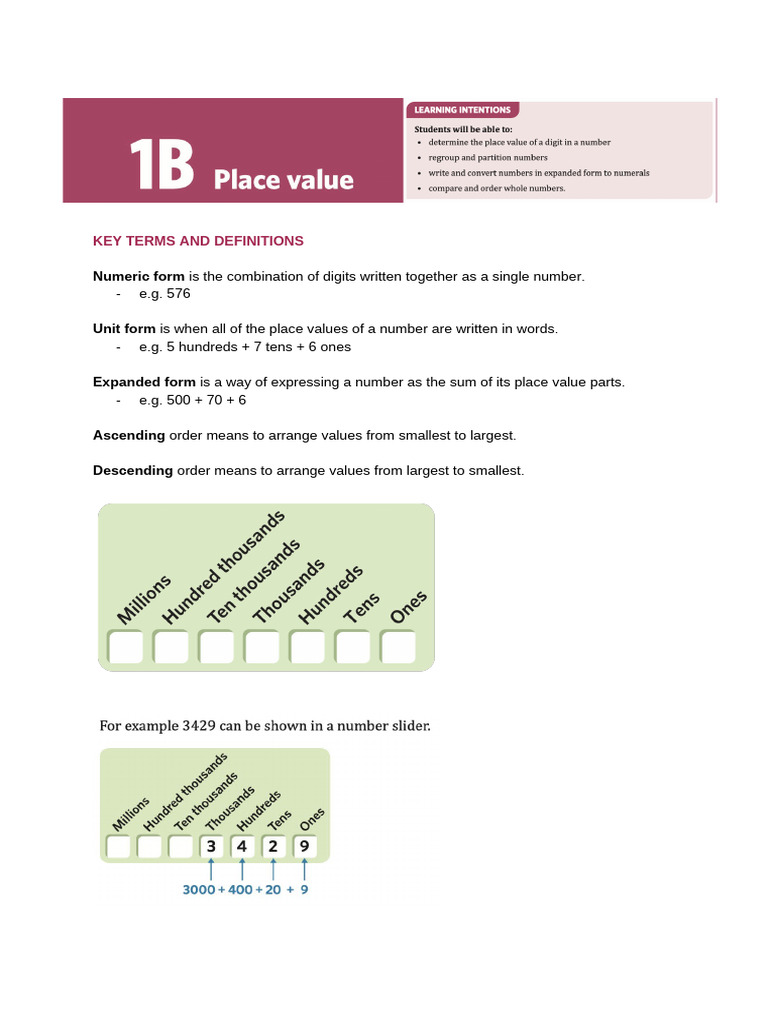 Key Terms in Number Representation | PDF