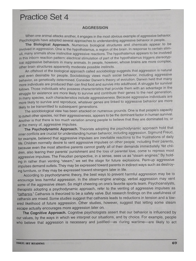 Toefl Reading Practice | PDF