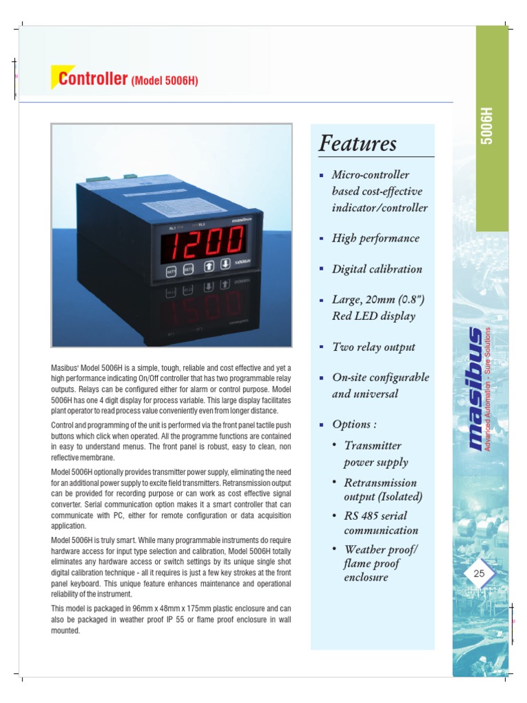 5006 Controller - 1 | PDF | Power Supply | Relay