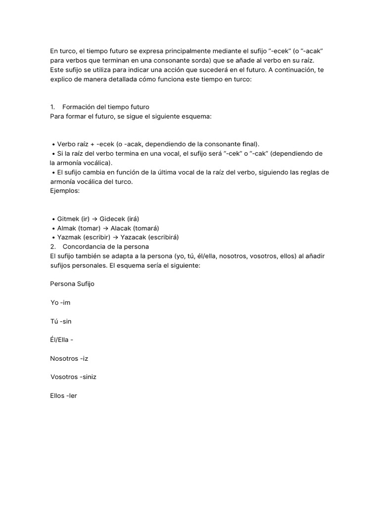 Tiempo Futuro | PDF