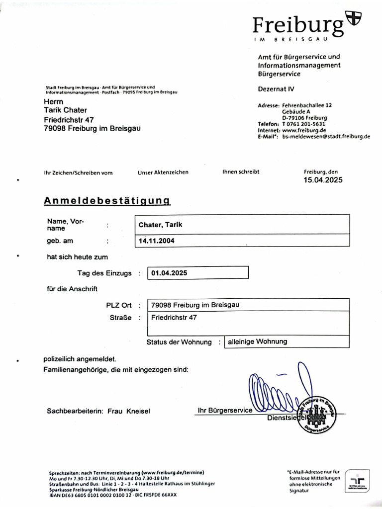 An Meldung | PDF