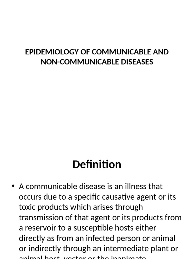 Communicable vs Non-Communicable Diseases | PDF | Infection | Immune System