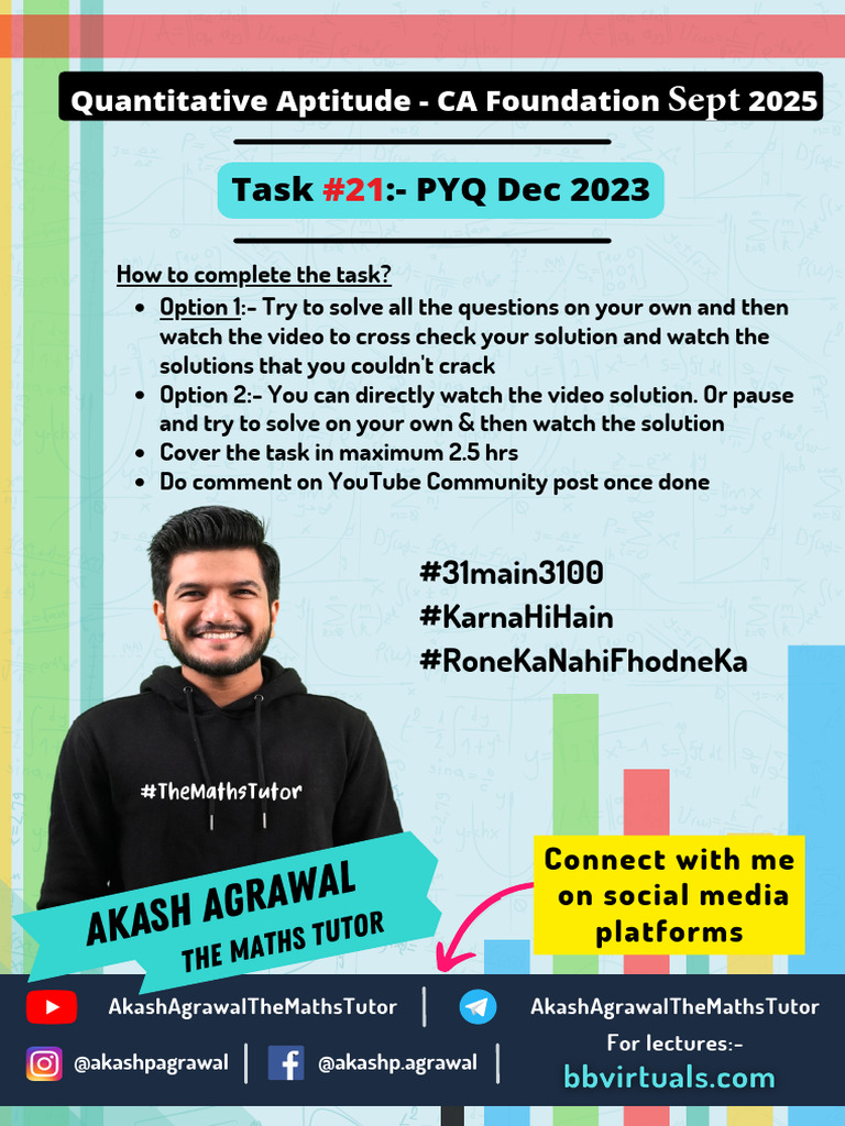 PYQ Dec 2023 Task Instructions | PDF