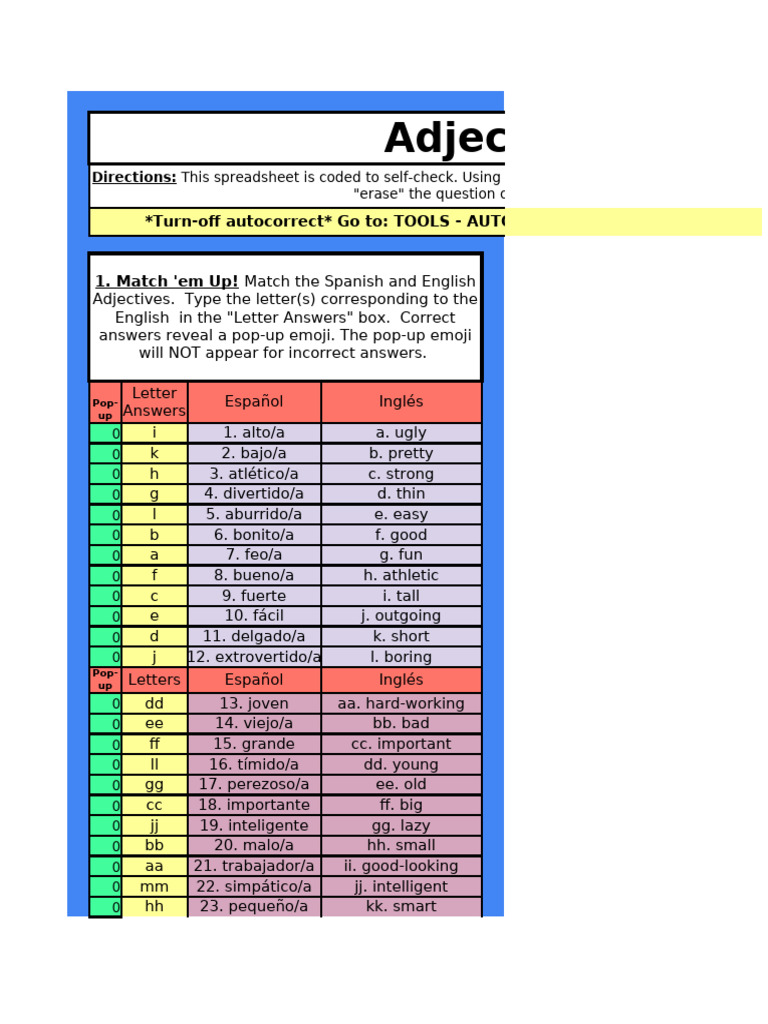 Spanish Adjective Agreement Guide | PDF | Linguistics