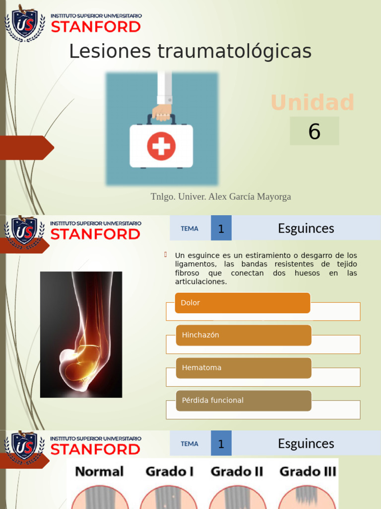 Lesiones Traumatológicas | PDF | Articulación | Sistema musculoesquelético