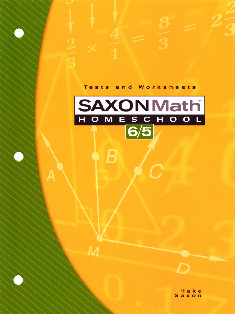 Saxon Math 6/5 Tests and Worksheets | PDF