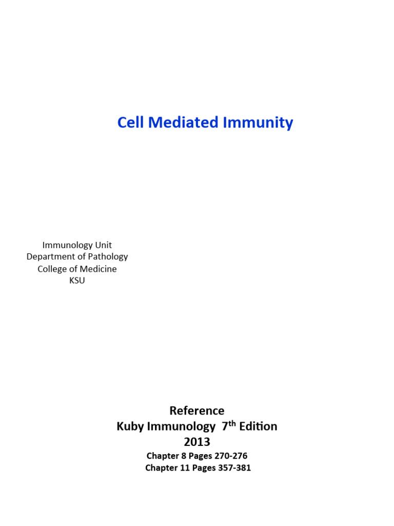 Understanding Cell-Mediated Immunity | PDF | Major Histocompatibility ...