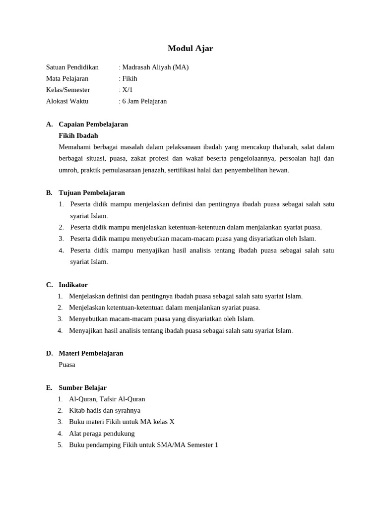 Modul Ajar 3-1 | PDF