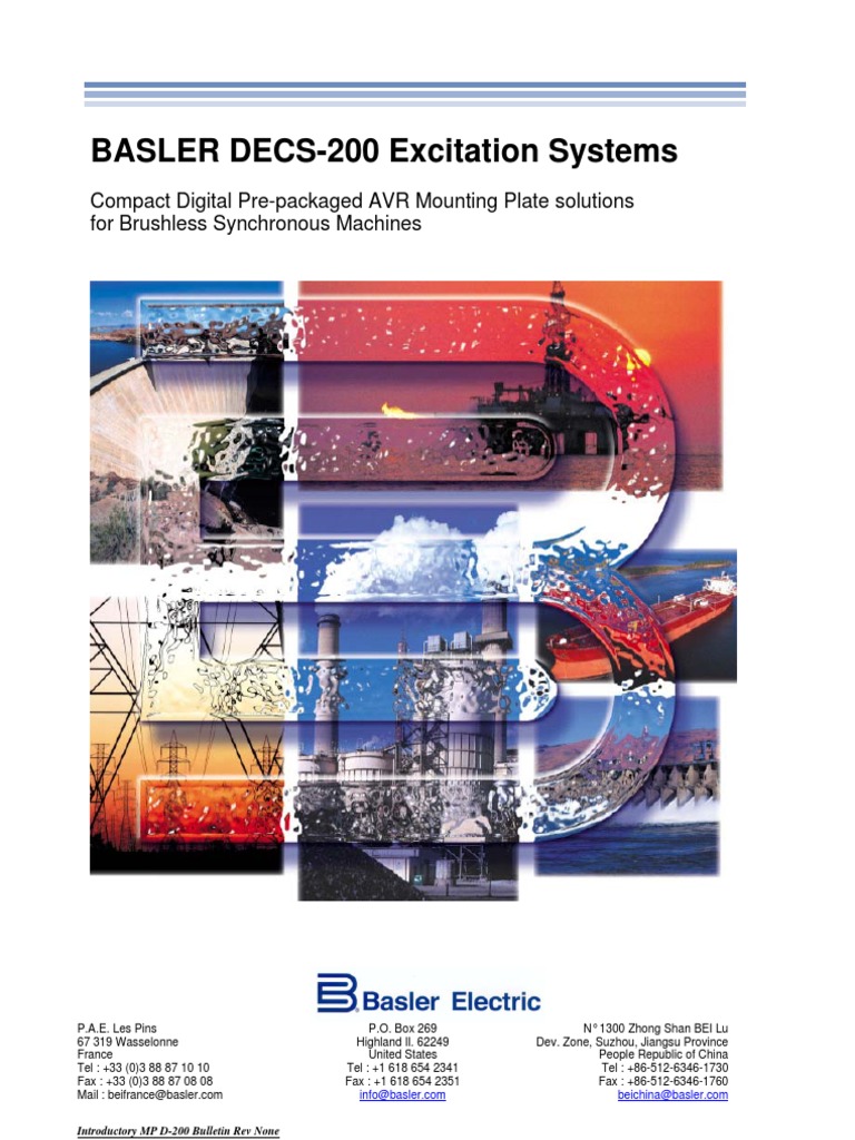 Basler DECS | PDF | Electric Generator | Alternating Current
