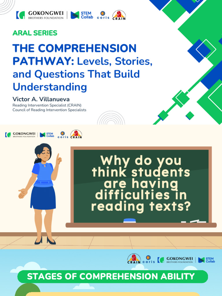 2025.08.23 Teacher Vic - Topic 1 and 2 - The Comprehension Pathway ...
