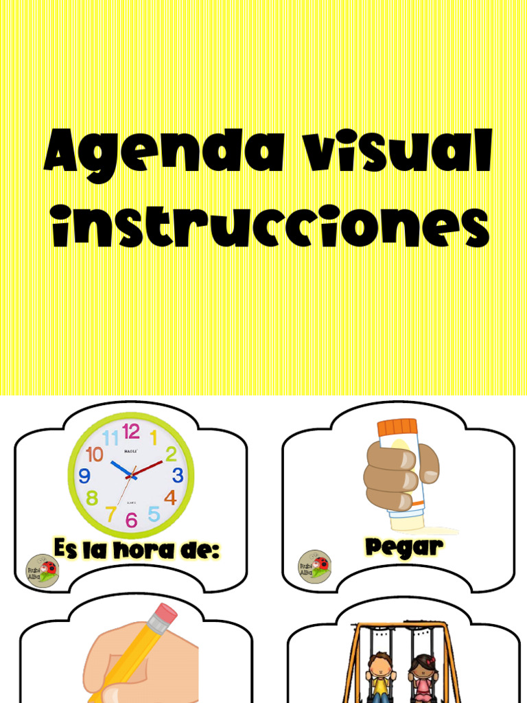 Agenda Visual Instrucciones | PDF