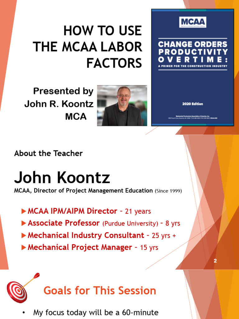 Using MCAA Labor Factors Effectively | PDF | Workforce Productivity ...