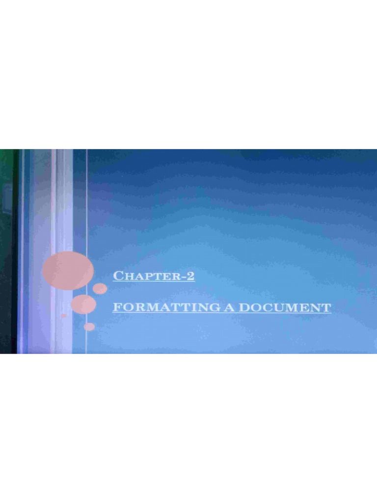 Ms Word Chapter 2 | PDF