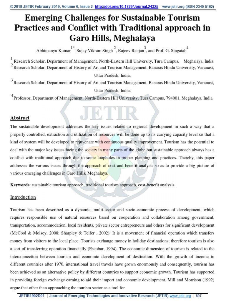 Sustainable Tourism Challenges in Garo Hills | PDF | Sustainability ...