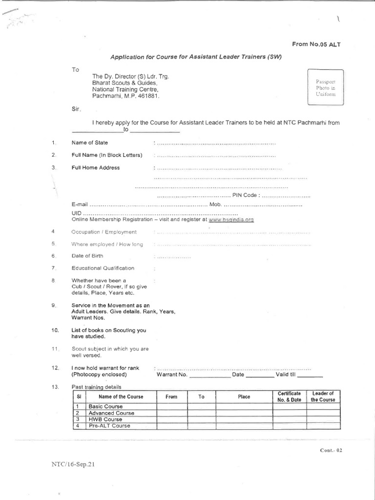 Assistant For The Course For Leader Trainer | PDF
