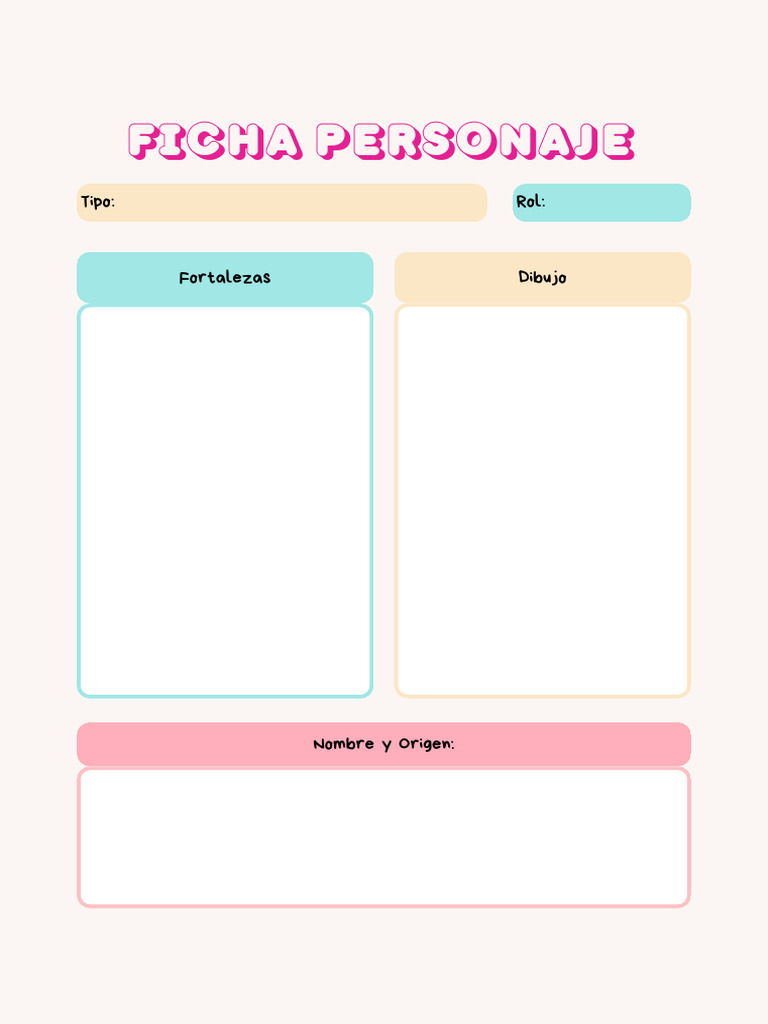 Ficha Del Personaje | PDF