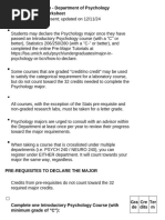 JMU Psychology Major Checklist (Pre-Fall 2024) | PDF | Psychology ...