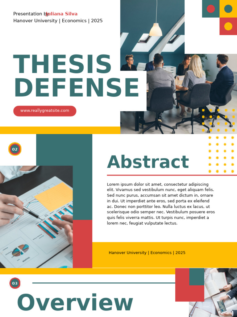 Red and Yellow Modern Minimalist Thesis Defense Presentation | PDF